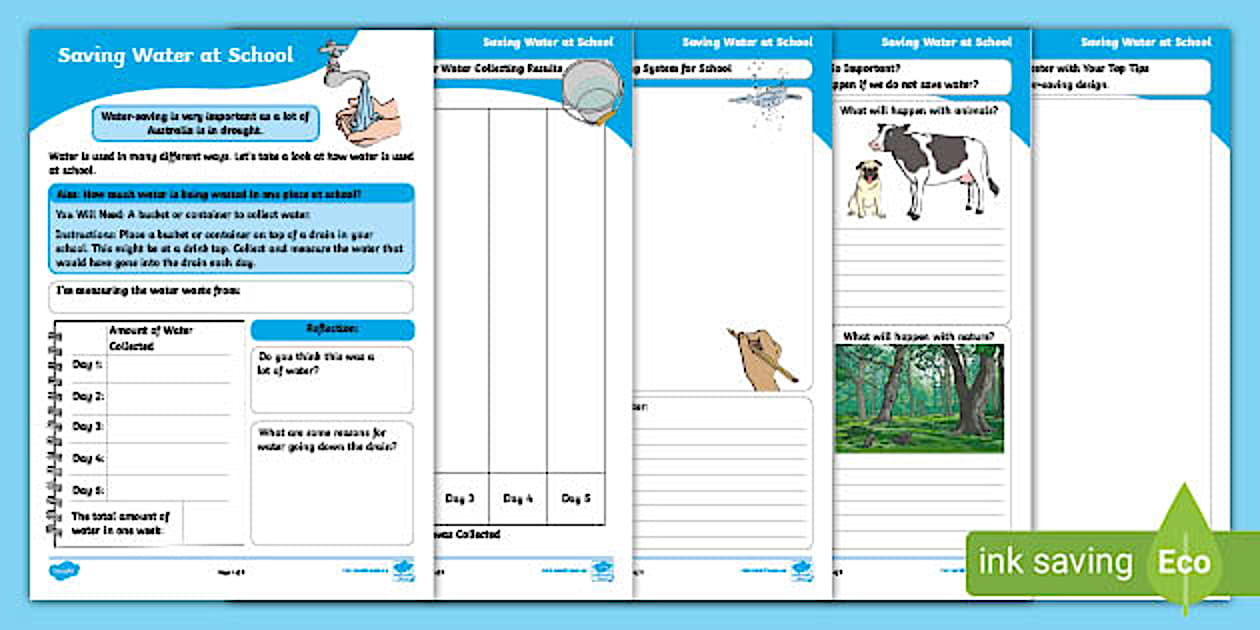 Save Water Activity | In School Project | Twinkl - Twinkl