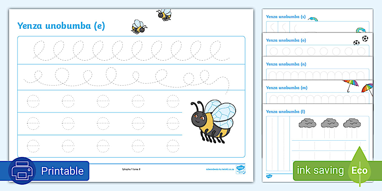 Ukulawula Ipensili Worksheets (teacher made) - Twinkl