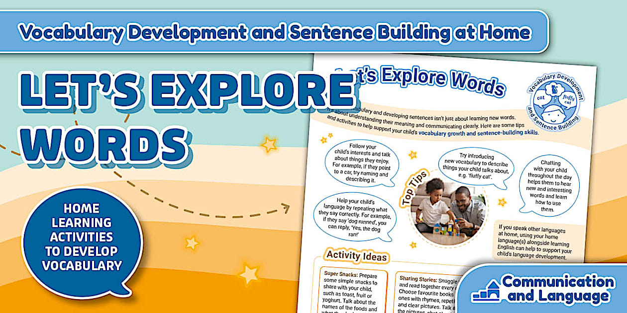 Vocabulary Development & Sentence Building Home Learning