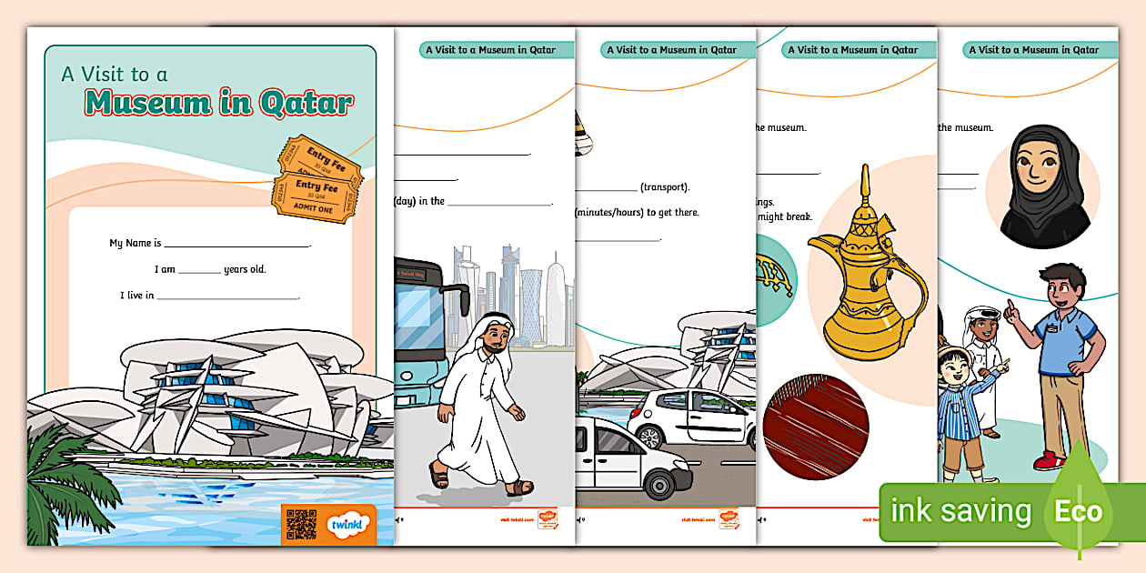A Visit To A Museum in Qatar Booklet (teacher made) - Twinkl