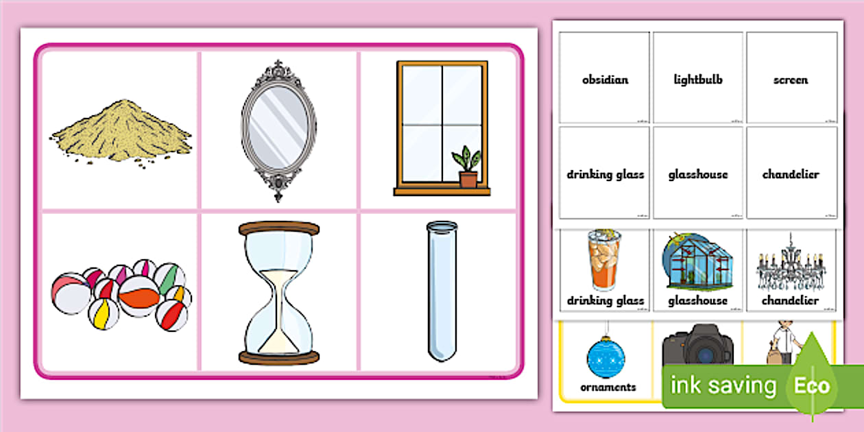 Glass Bingo - National Science Week | F-2 Chemical Sciences