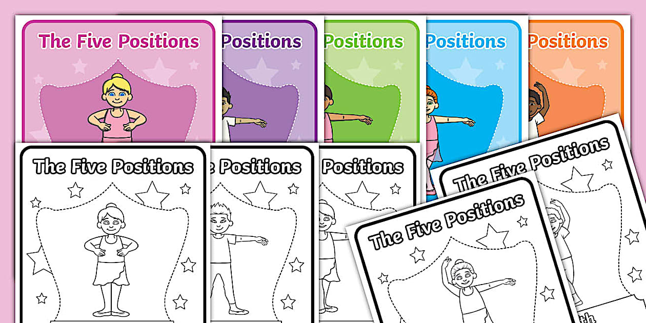 Ballet Position Colouring Sheets and Posters (teacher made)