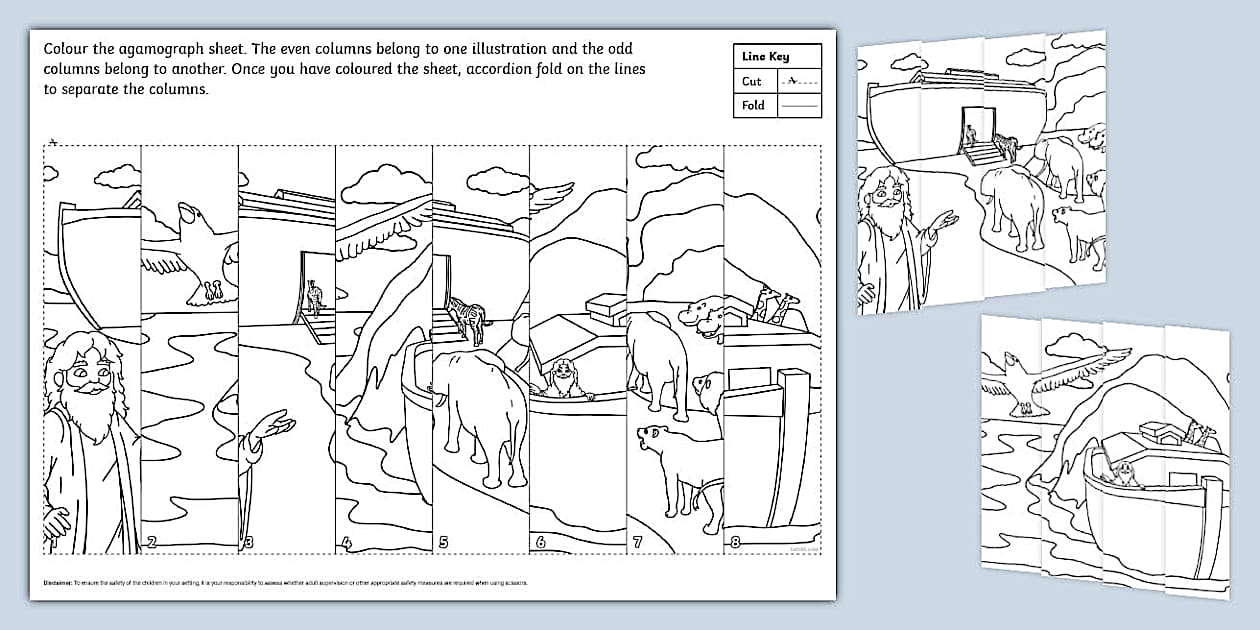 Noah's Ark Agamograph (teacher made) - Twinkl