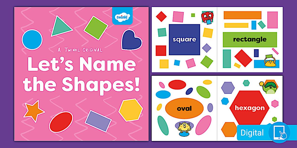 Let's Name the Shapes eBook (teacher made) - Twinkl