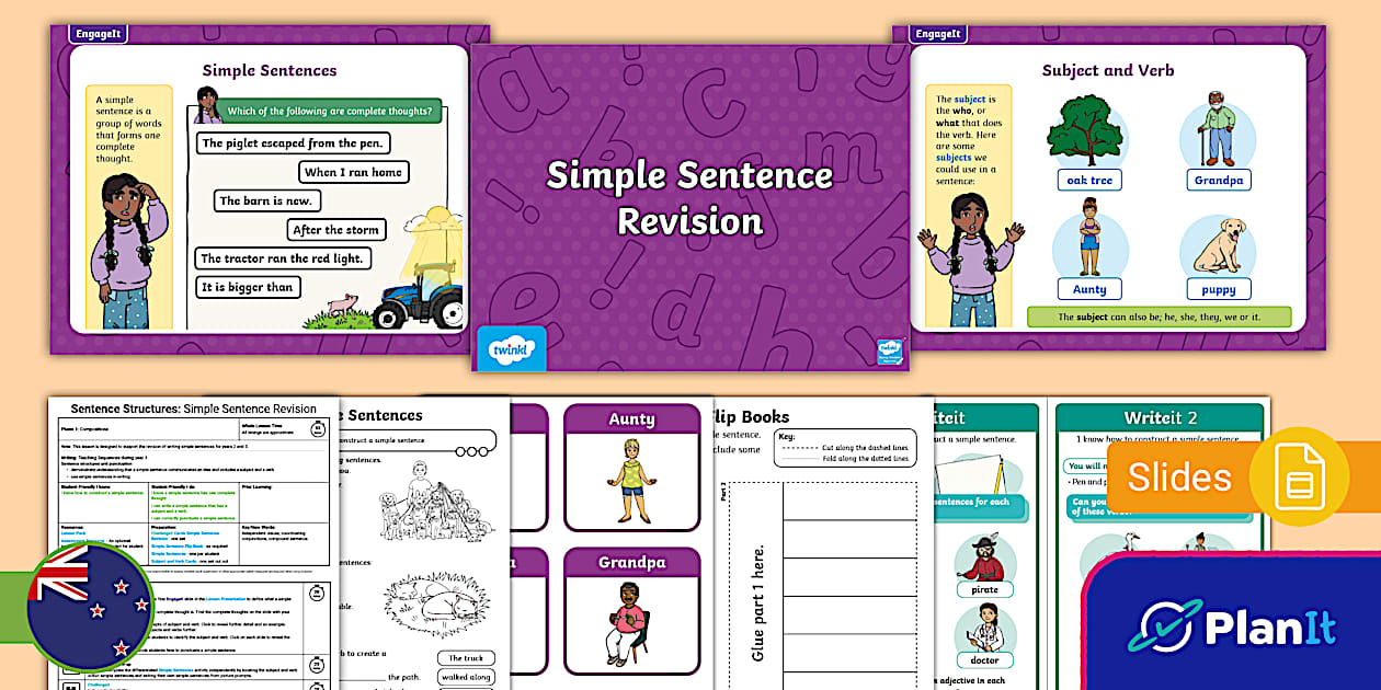 Phase 1 Writing: Sentence Structures: Simple Sentence Revision
