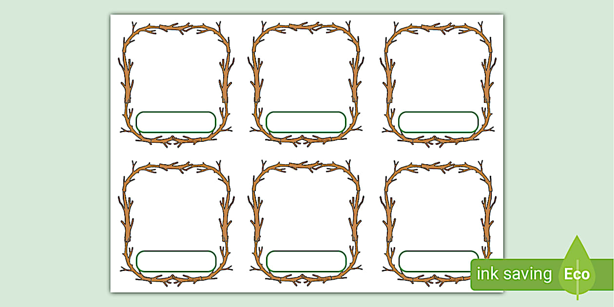 Editable Natural Wood Stick Themed Visual Timetable Cards