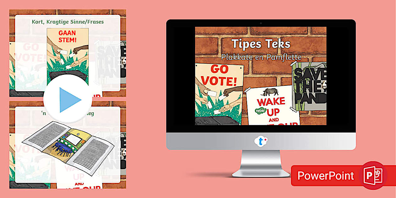 Plakkate en Pamflette PowerPoint (teacher made) - Twinkl