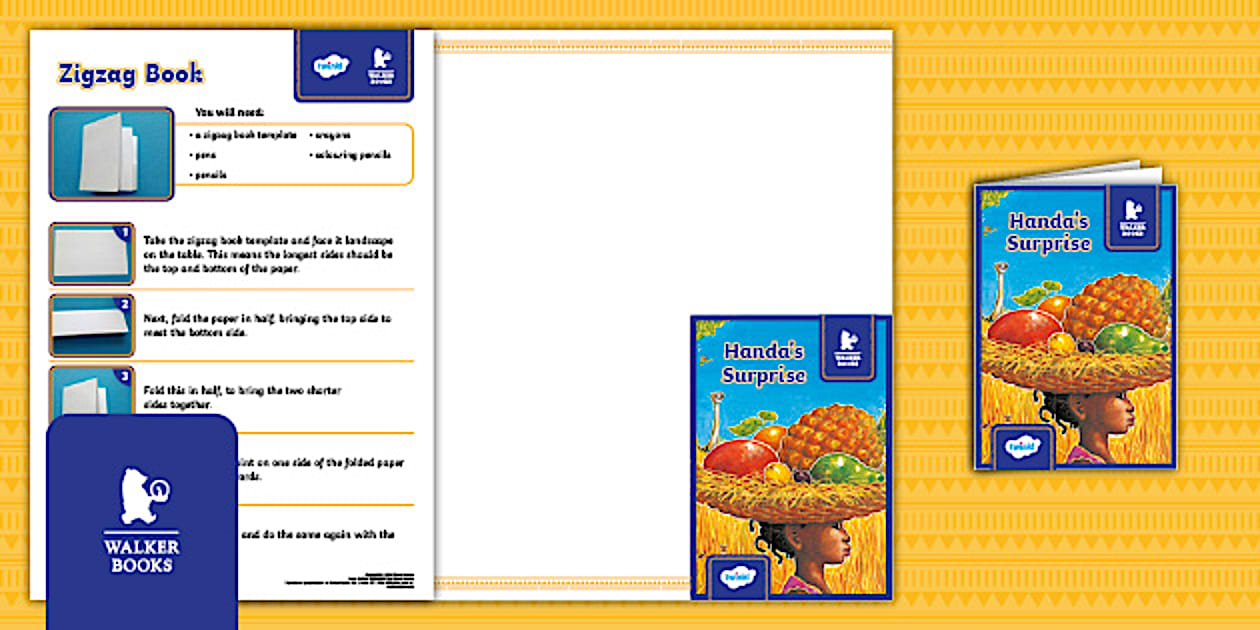 FREE! - Handa's Surprise Printable Zigzag Booklet