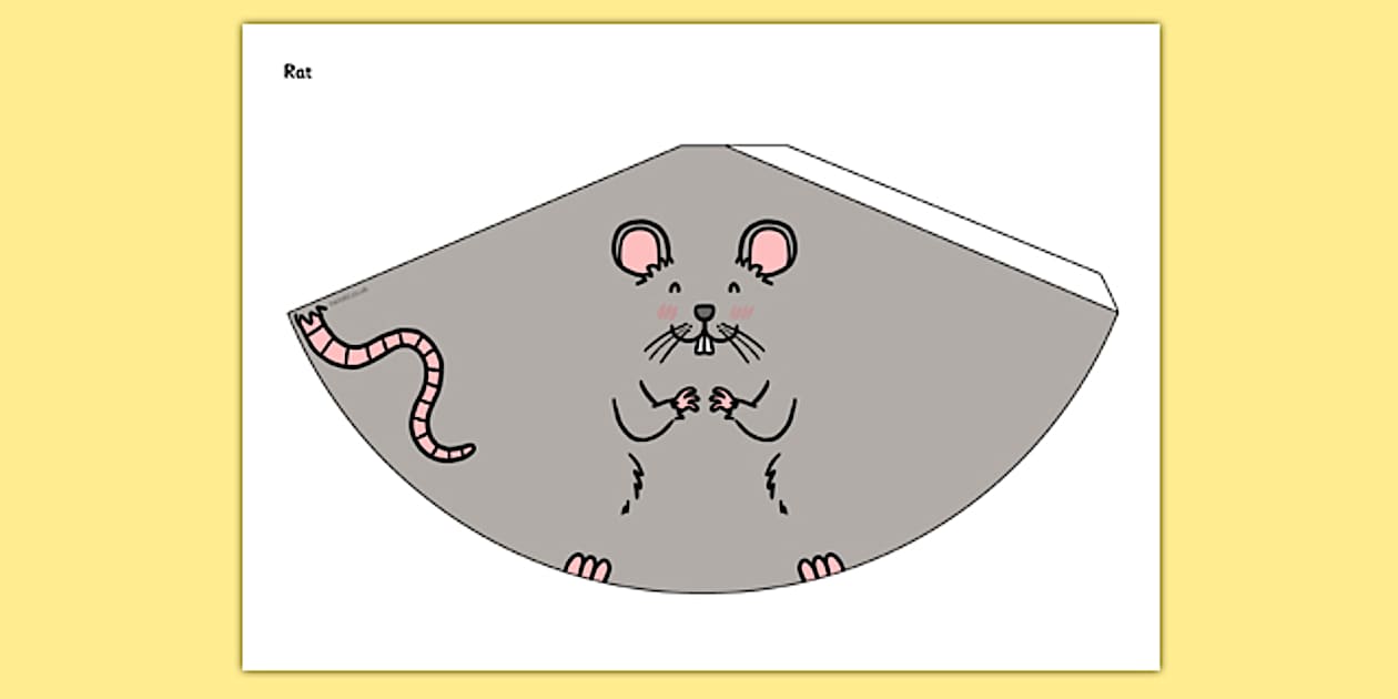Rat Cone Character (teacher made) - Twinkl