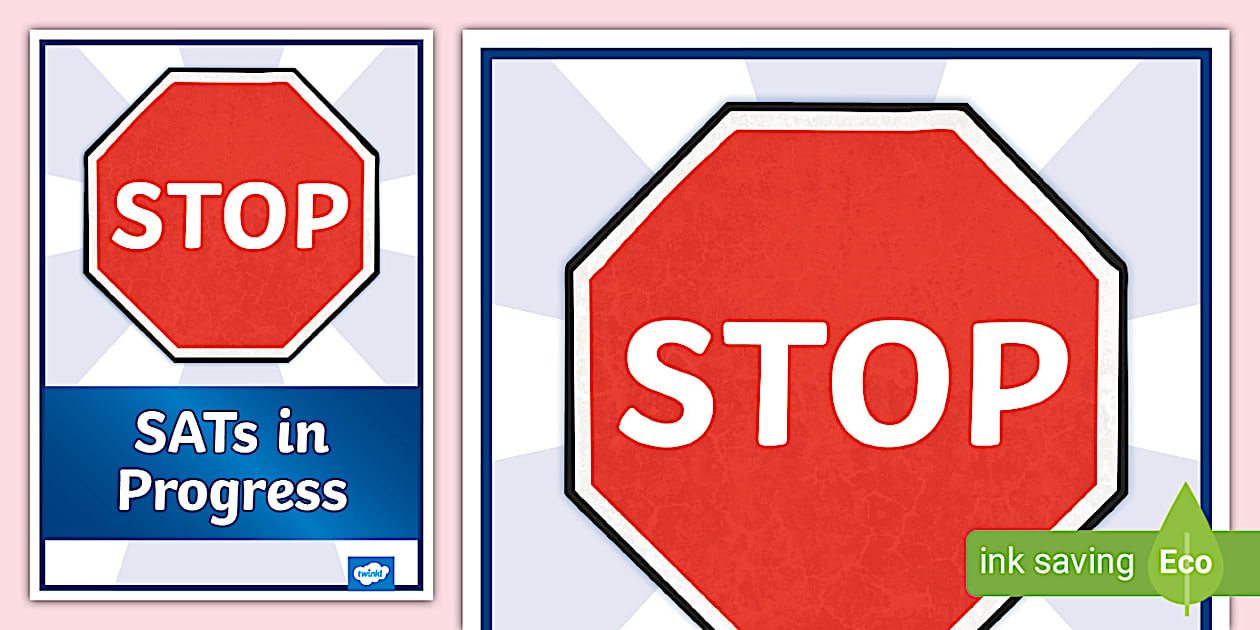 SATs in Progress Sign (teacher made) - Twinkl