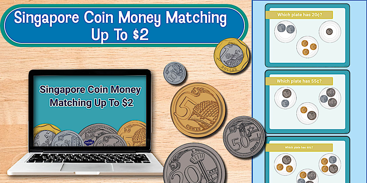 Singapore Coin Money Matching Activity Up to $2 | Fun Singapore Money