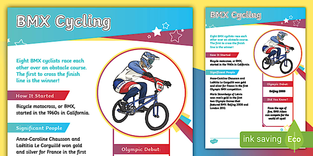 BMX Cycling Fact Sheet (teacher made) - Twinkl