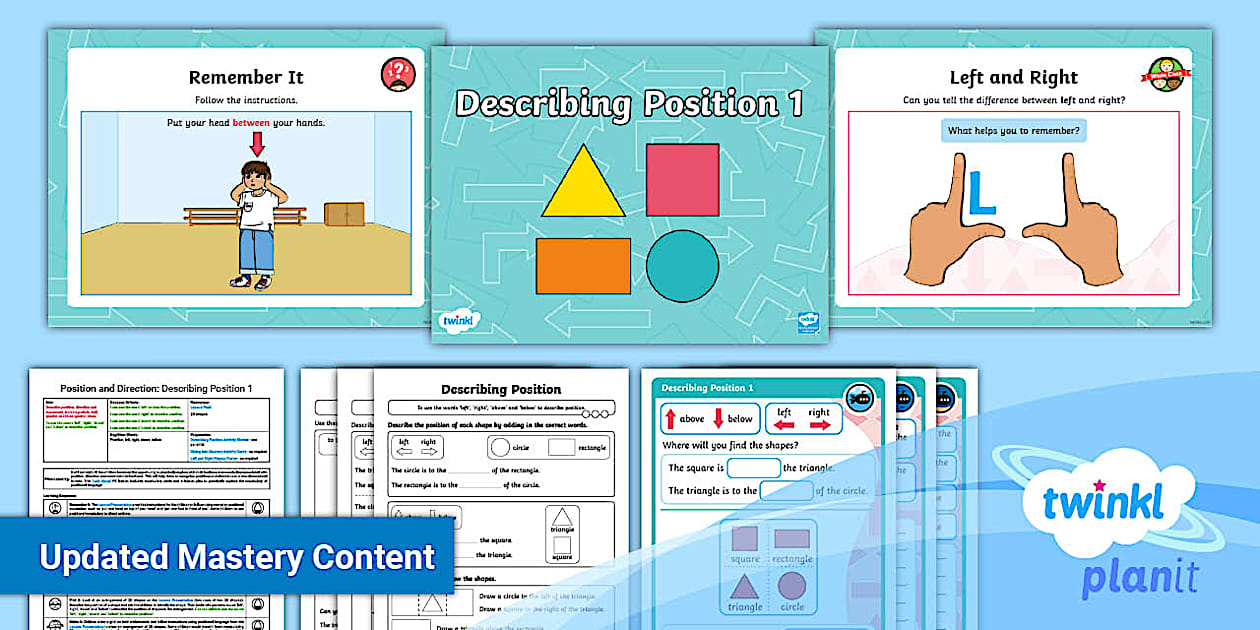 👉 Year 1 Position and Direction PlanIt Maths Lesson 3