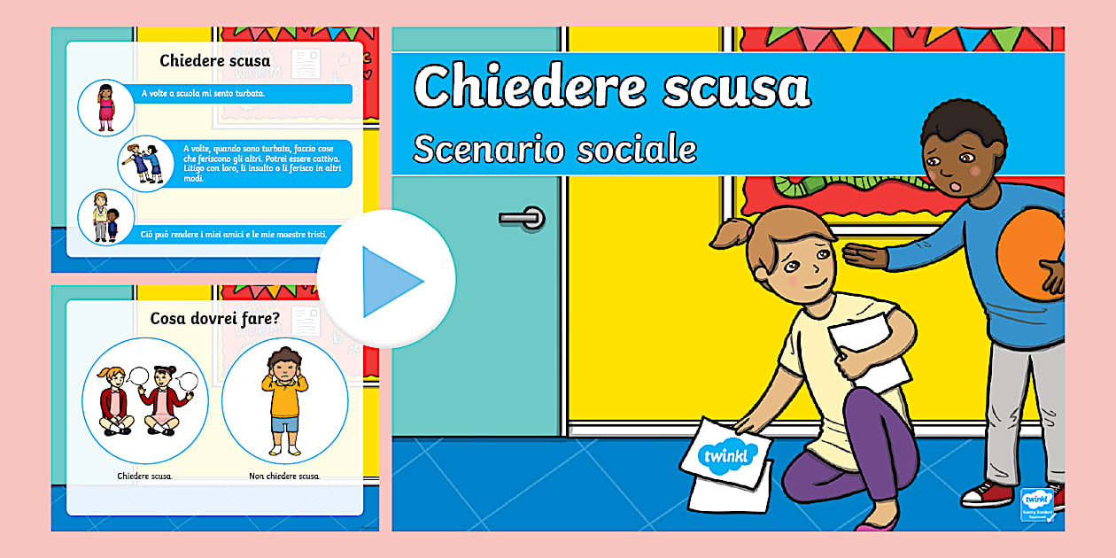 Chiedere scusa - PowerPoint (Teacher-Made) - Twinkl