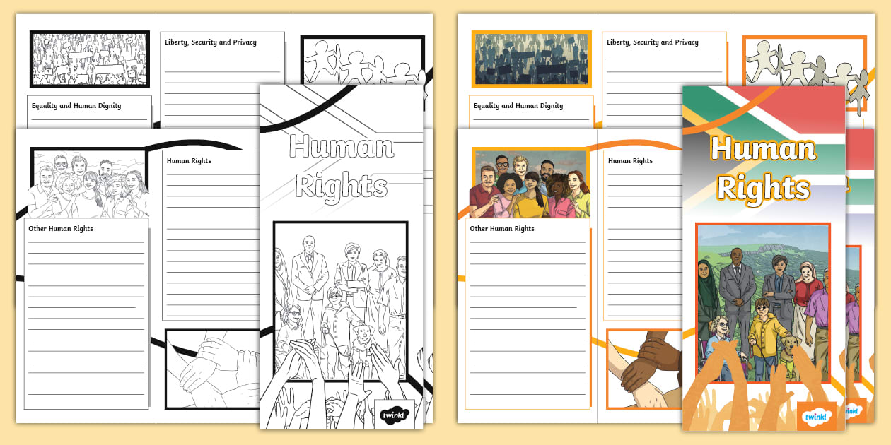 Human Rights Leaflet Template (Teacher-Made) - Twinkl