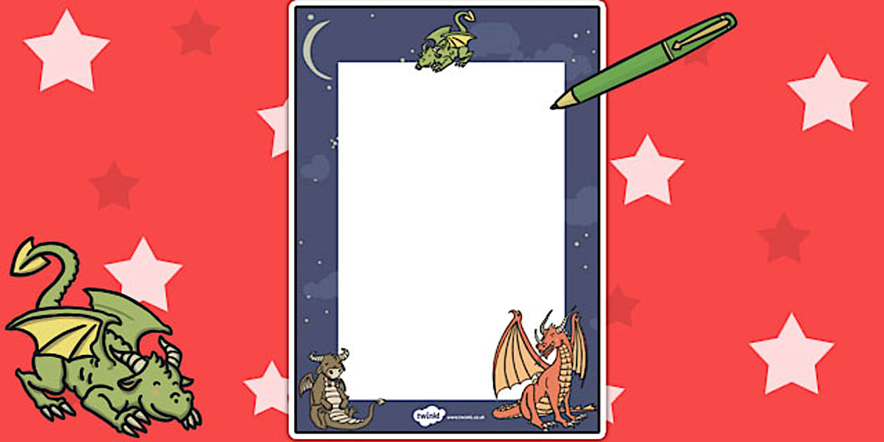 Dragon Themed Editable Note (teacher made) - Twinkl