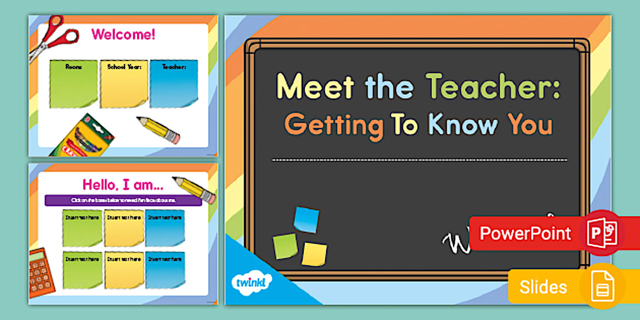 Get to Know the Teacher Slides | Back to School | Twinkl USA