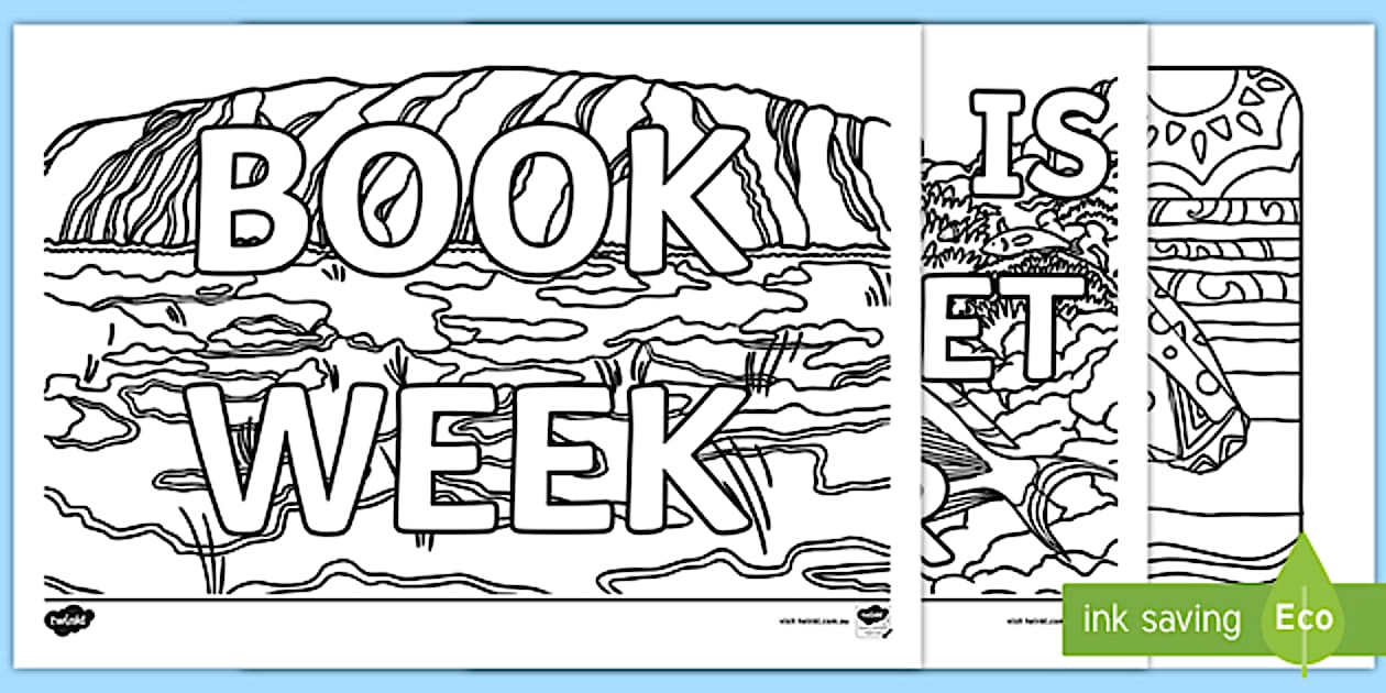 QLD Reading Theme Mindfulness Colouring Pages - Twinkl