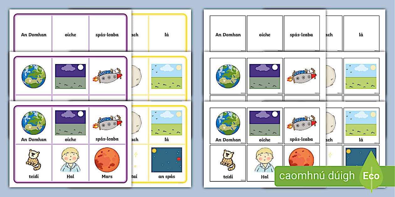 Ar Ais go Domhan de Phlimp: Cártaí Meaitseála - Twinkl