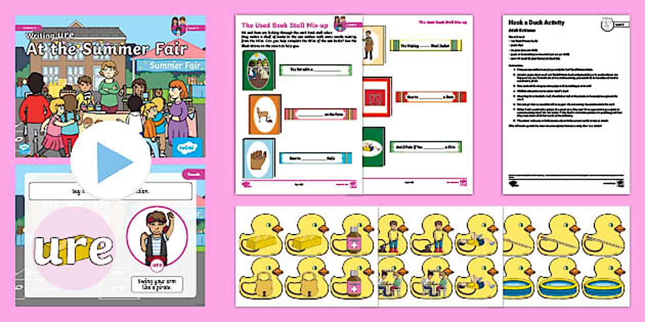 'ure' Phonics Lesson Pack - Level 3 Week 10 Lesson 2