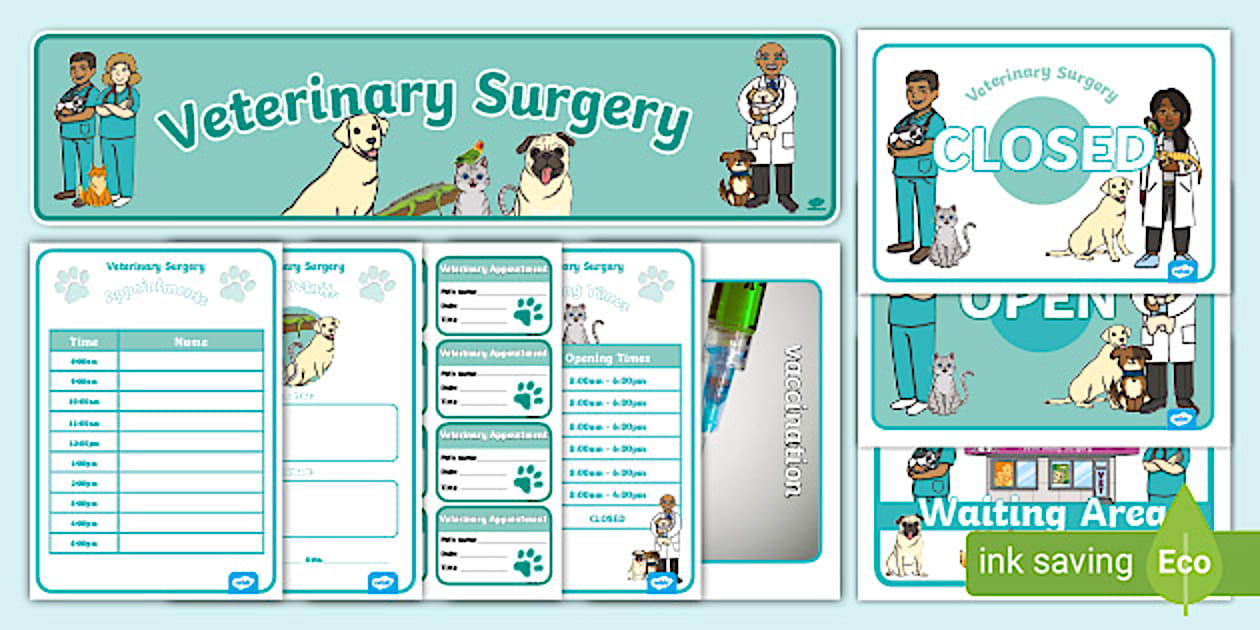 Vet Role Play Set - Veterinary Surgeon (teacher made)