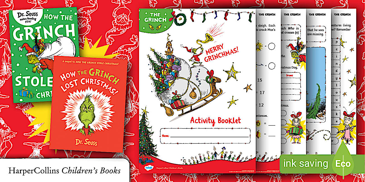 FREE! - The Grinch Activity Book | How the Grinch Stole Christmas