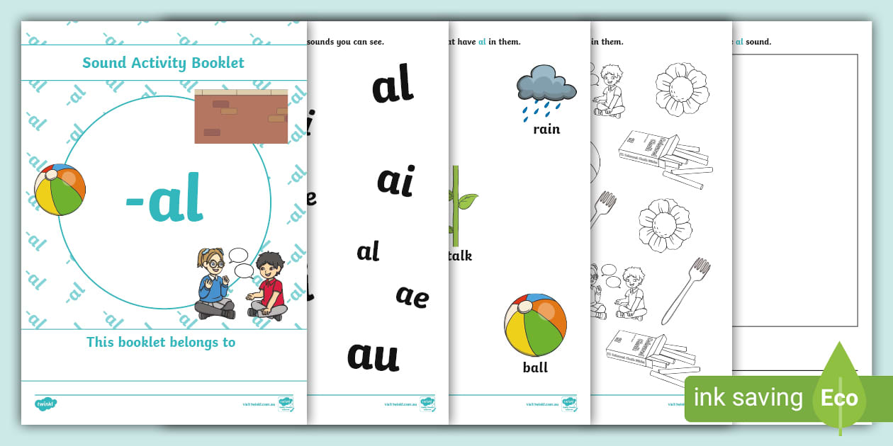 'al' Sound Activity Booklet (teacher made) - Twinkl