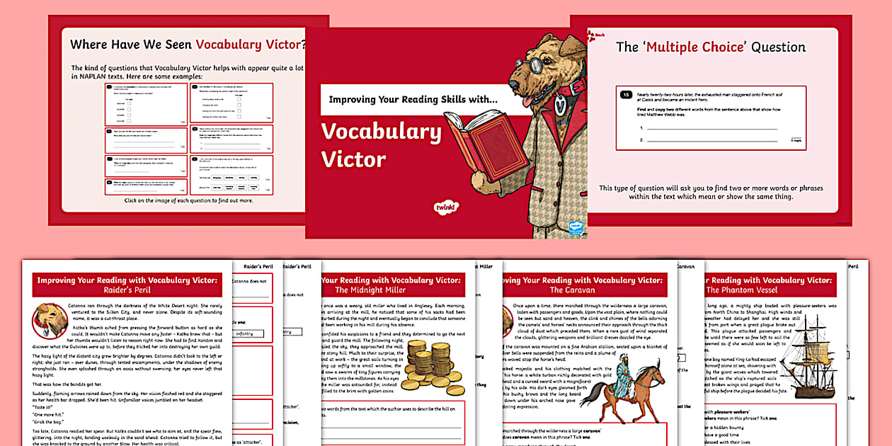 Improving Your Reading Skills with... Vocabulary Victor Activity Pack