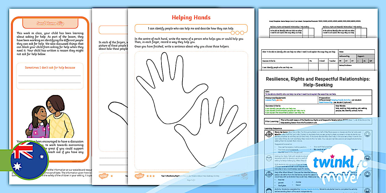 Year 1 RRRR Help-Seeking Lesson Pack (Teacher-Made) - Twinkl