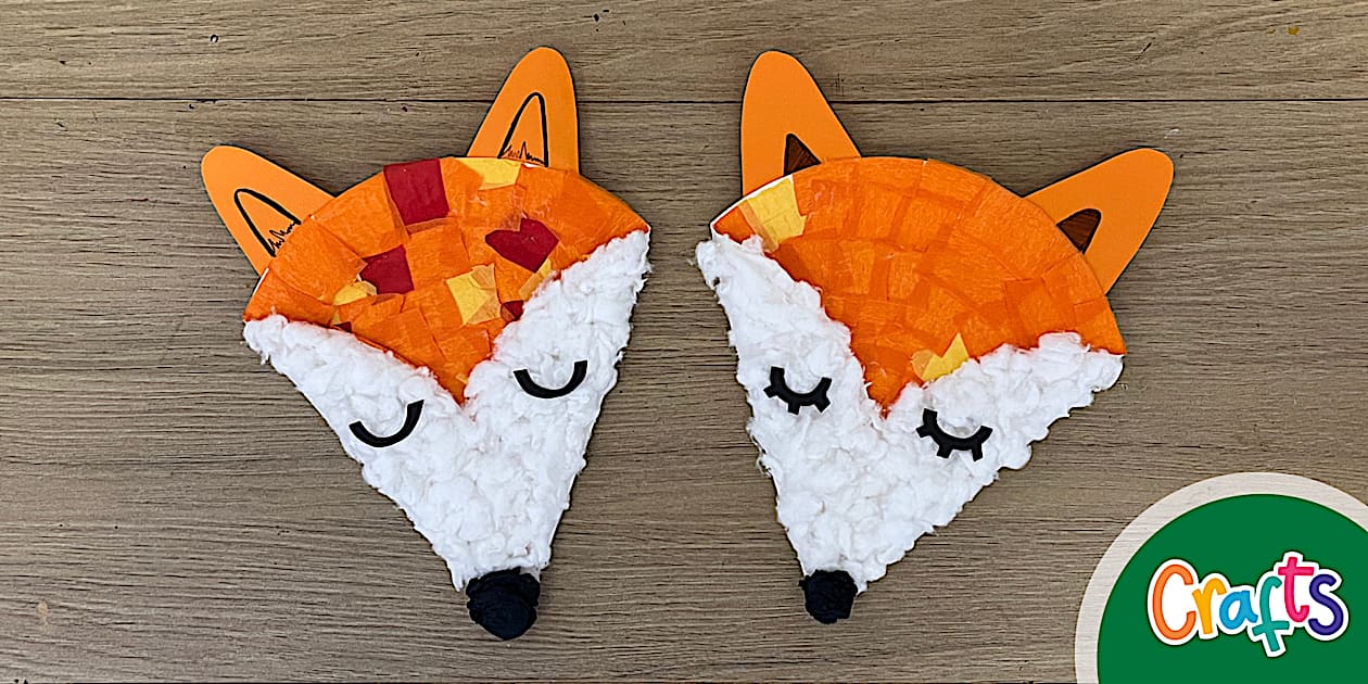 Paper Plate Fox Craft (Teacher-Made) - Twinkl