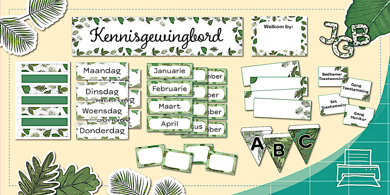 Klaskamer Vertoonpakket Blaartema (teacher made) - Twinkl