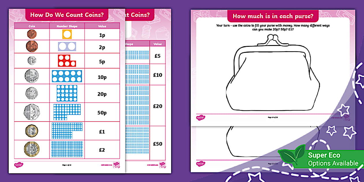 👉 Counting Money Activity Booklet (teacher made) - Twinkl