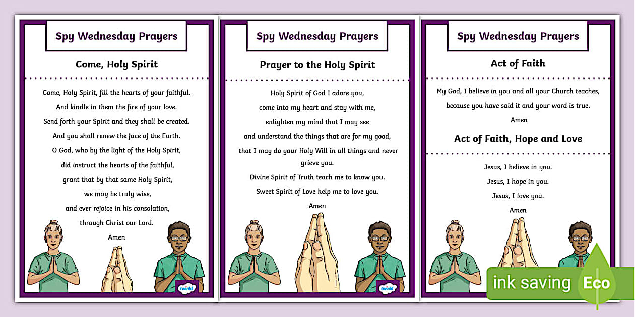 Spy Wednesday Prayers (teacher made) - Twinkl