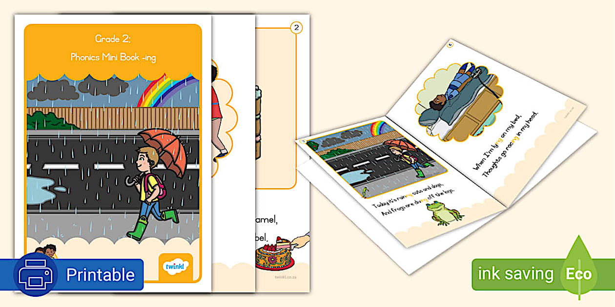 Grade 2 Phonics Mini Book -ing (teacher made) - Twinkl