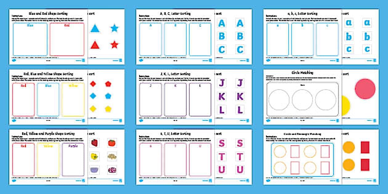 Sensory Workstation Sorting Pack (teacher made) - Twinkl