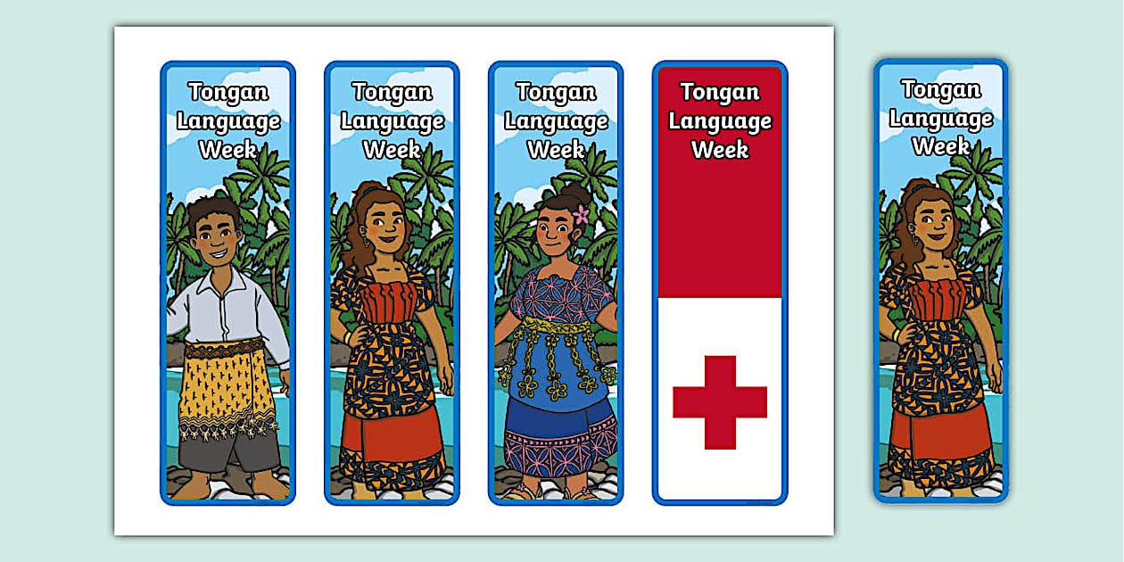 Tongan Language Week Bookmarks (teacher made) - Twinkl