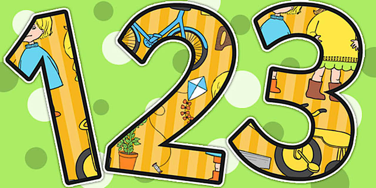 Themed Display Numbers to Support Teaching on Titch - Twinkl