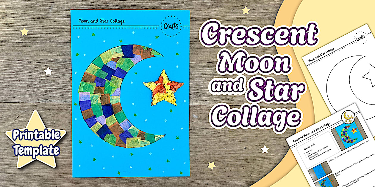 Moon and Star Collage