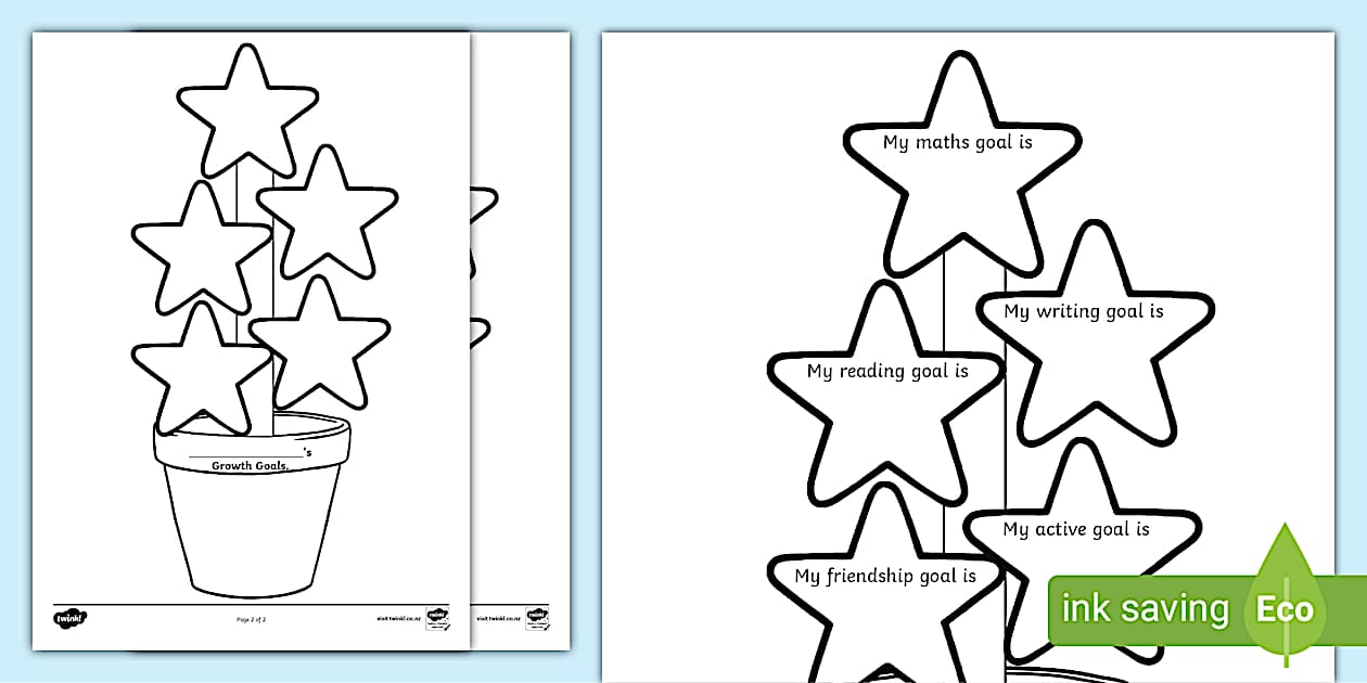 My Growth Goals Matariki Themed Writing Activity - Twinkl