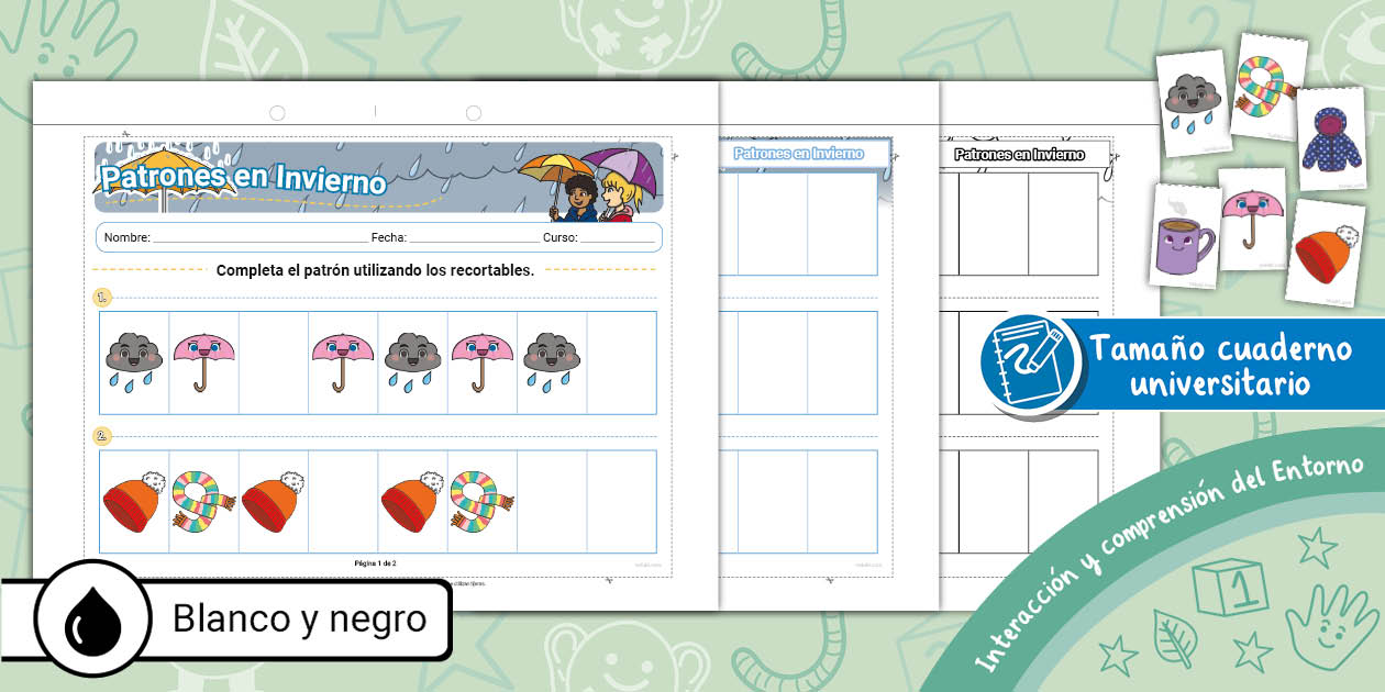 Guía | Trabajo | Patrones | Invierno - Twinkl