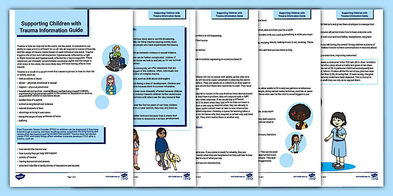 Supporting Children with Trauma Information Guide - Twinkl