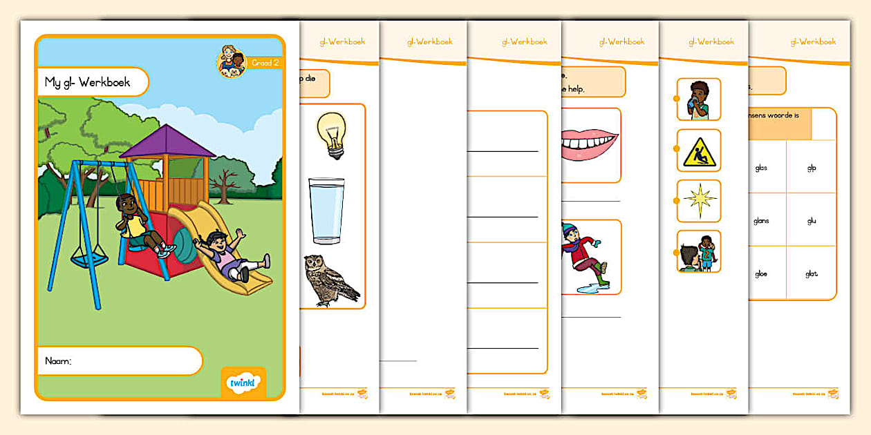 Graad 2 Klanke Werkboek gl- (teacher made) - Twinkl
