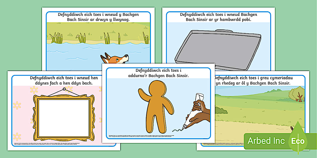 Y Bachgen Bach Sinsir: Matiau Toes (Teacher-Made) - Twinkl