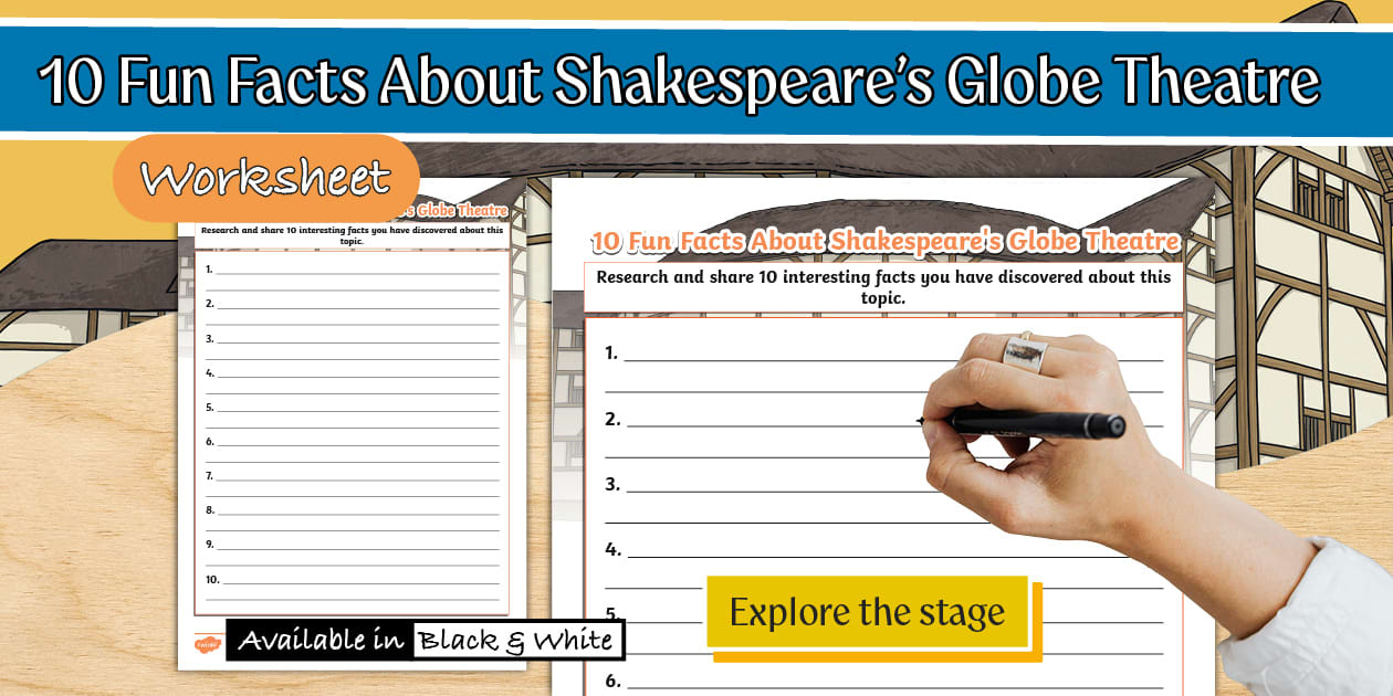 10 Fun Facts About Shakespeare's Globe Theatre Worksheet