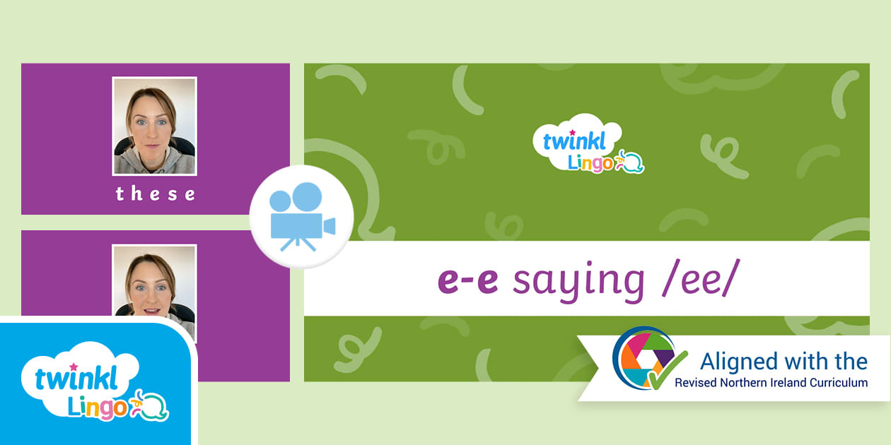 Twinkl Lingo Stage 5/6 'e-e' saying /ee/ sound video