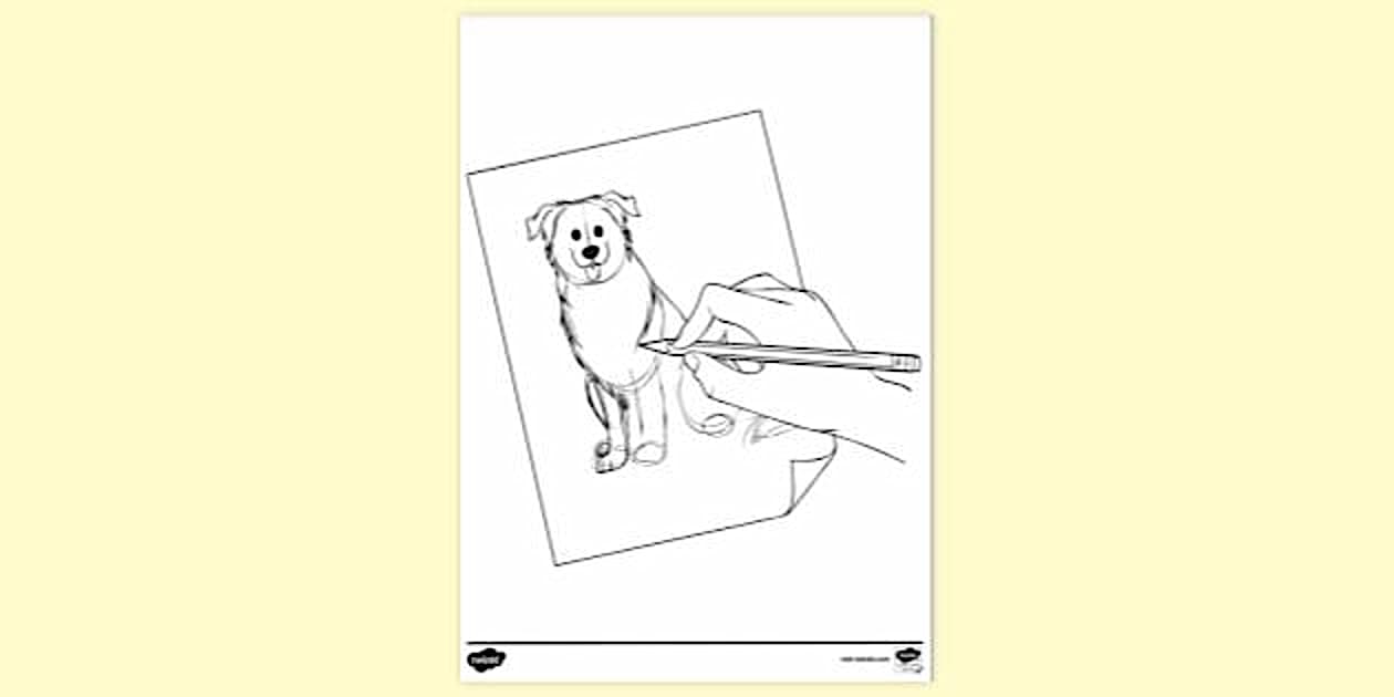Drawing Colouring Sheet - Twinkl Resources - Twinkl