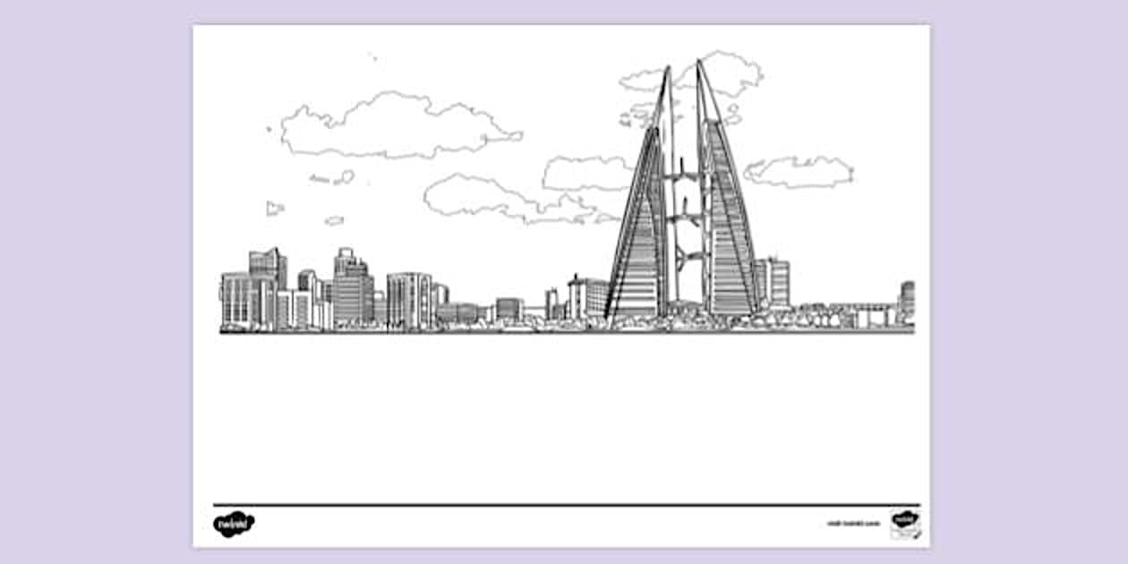 Cityscape Colouring Sheet | Colouring Sheets (teacher made)