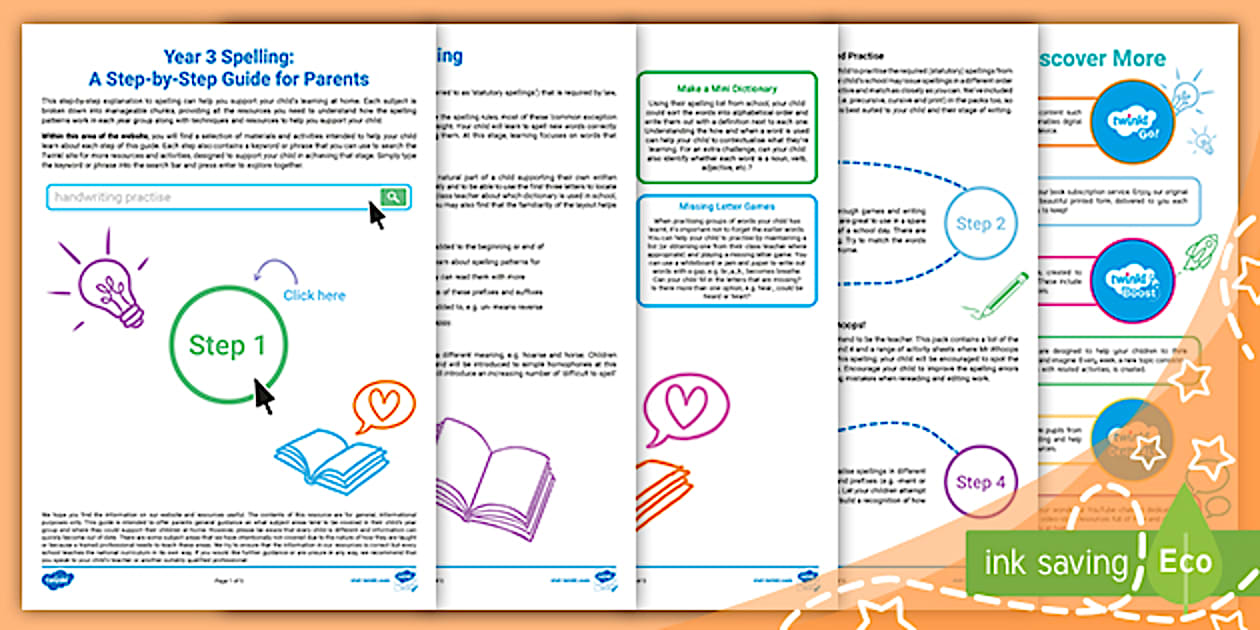 Year 3 Spelling: A Step-by-Step Guide for Parents - Twinkl