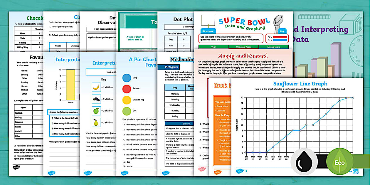Grade 6 Collect, Graph and Interpret Data Activity Pack