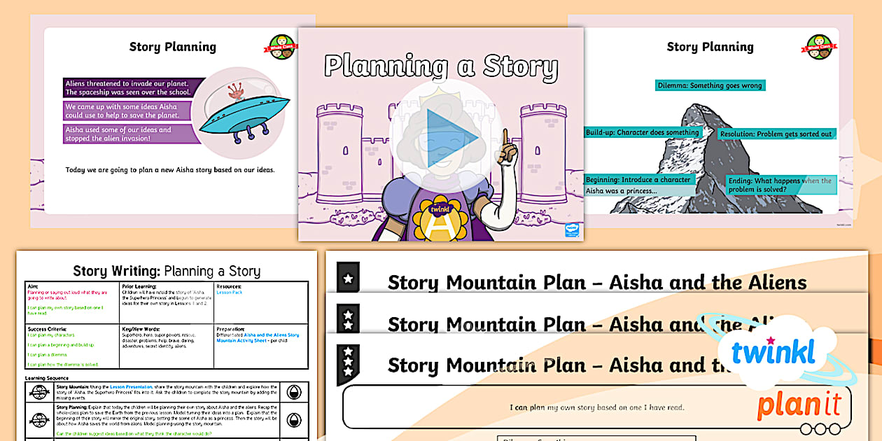 Superheroes: Aisha, the Superhero Princess: Story Writing 3 Y2 Lesson Pack